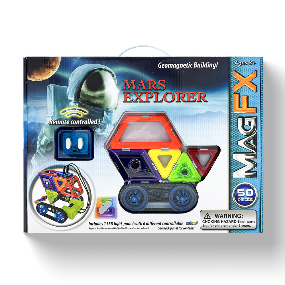 Mars Explorer Magnetic Block Sets For 5 Years+ , Magnetic Tile Building Set